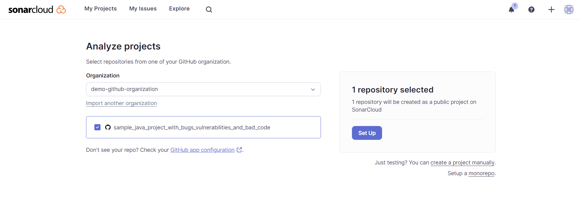 Java Code Static Analysis With SonarCloud : A Step-by-Step Guide | Sonar